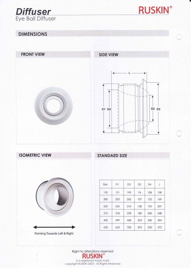Eye Ball Diffuser – Ruskin (M) Sdn Bhd
